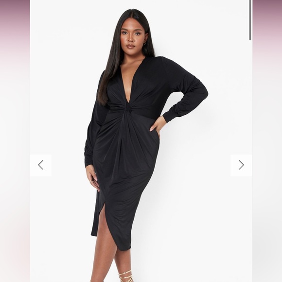 Boohoo Plus | Dresses | Satin Plus Size Dress | Poshmark